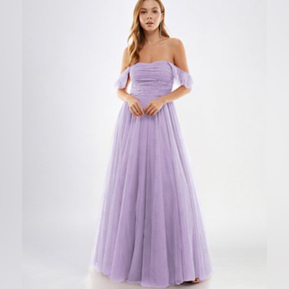 City Triangles | Dresses | Light Purple Sparkly Layered Tulle Prom ...